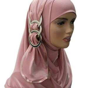 Fancy Ring Metal Hijab Head Wear Cover Scarf Islamic Dress High Quality ...