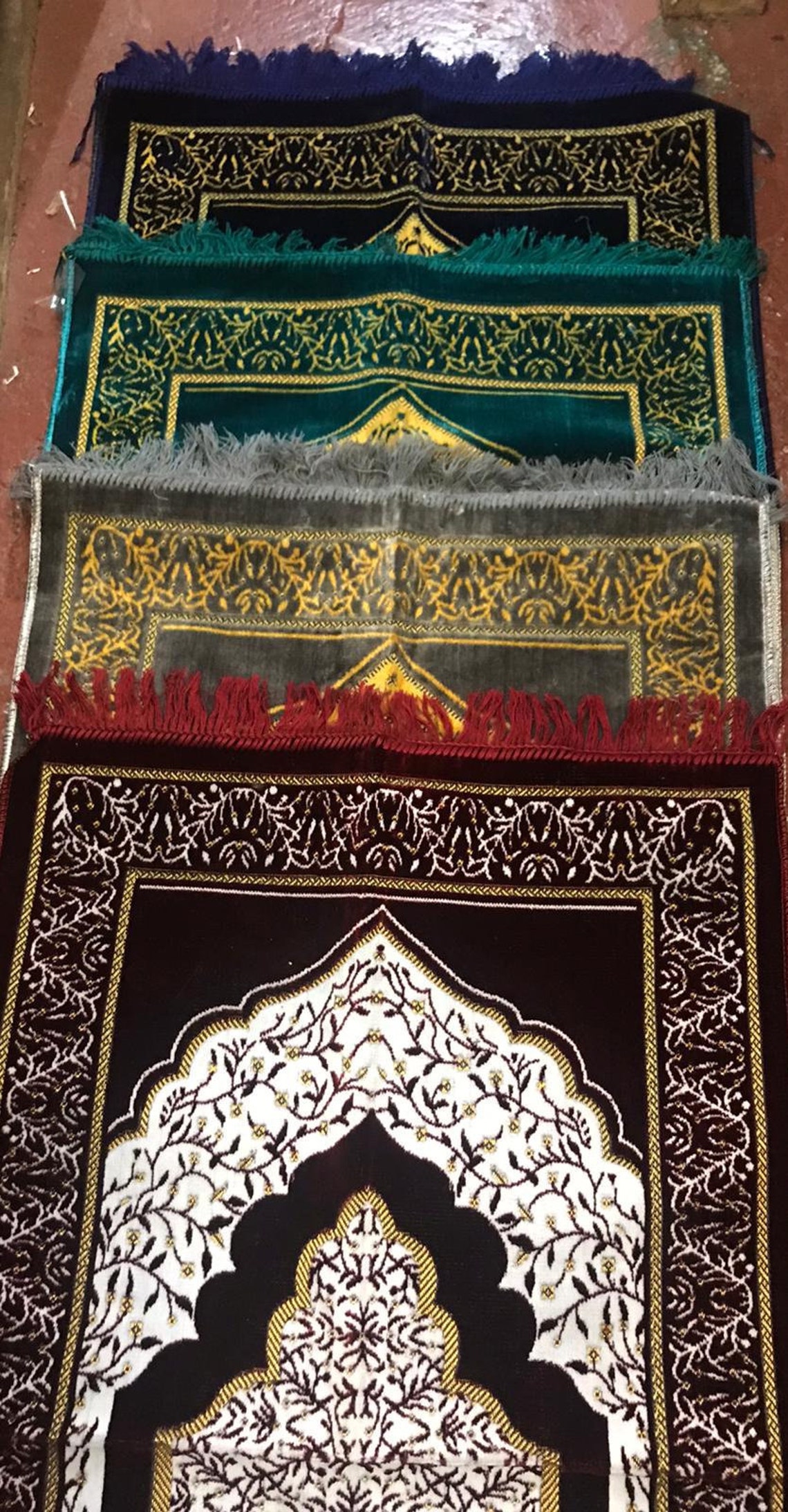 Islamic prayer mat rug janamaz Salat mat different sizes | Etsy