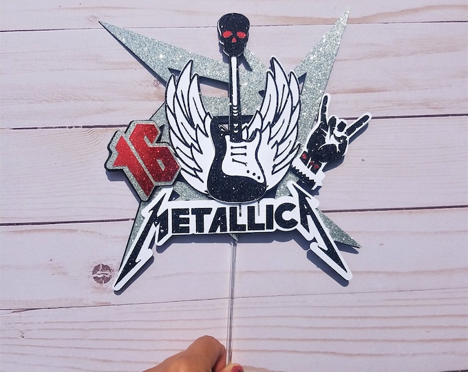 Rock Cake Topper/ Heavy Rock Cake Topper/ Heavy Metal Cake Topper/ Punk ...