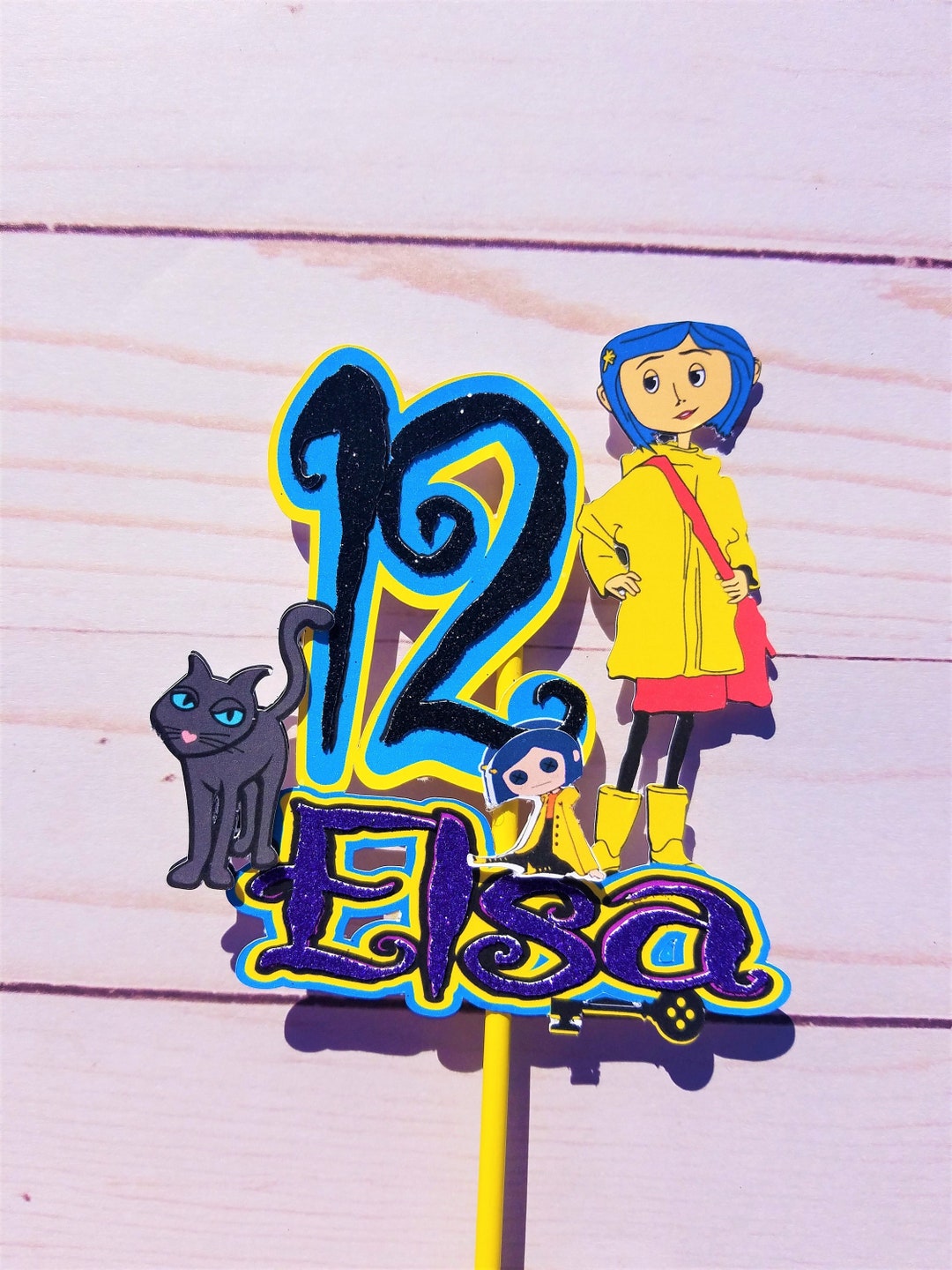 Coraline Cake Topper/coraline Birthday Banner/coraline Personalized ...