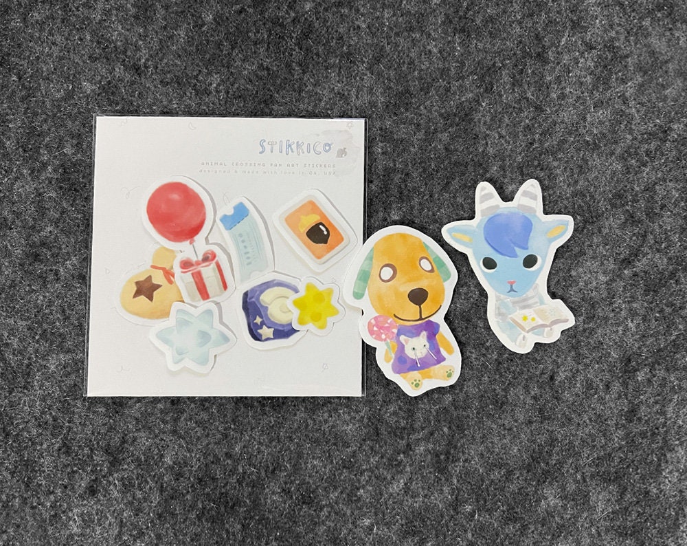 ACNH Biskit Sticker Animal Crossing Inspired Stickers ACNH | Etsy