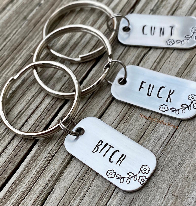 Sweary Keychain Adult Keychain Vulgar Keychain Fuck - Etsy UK