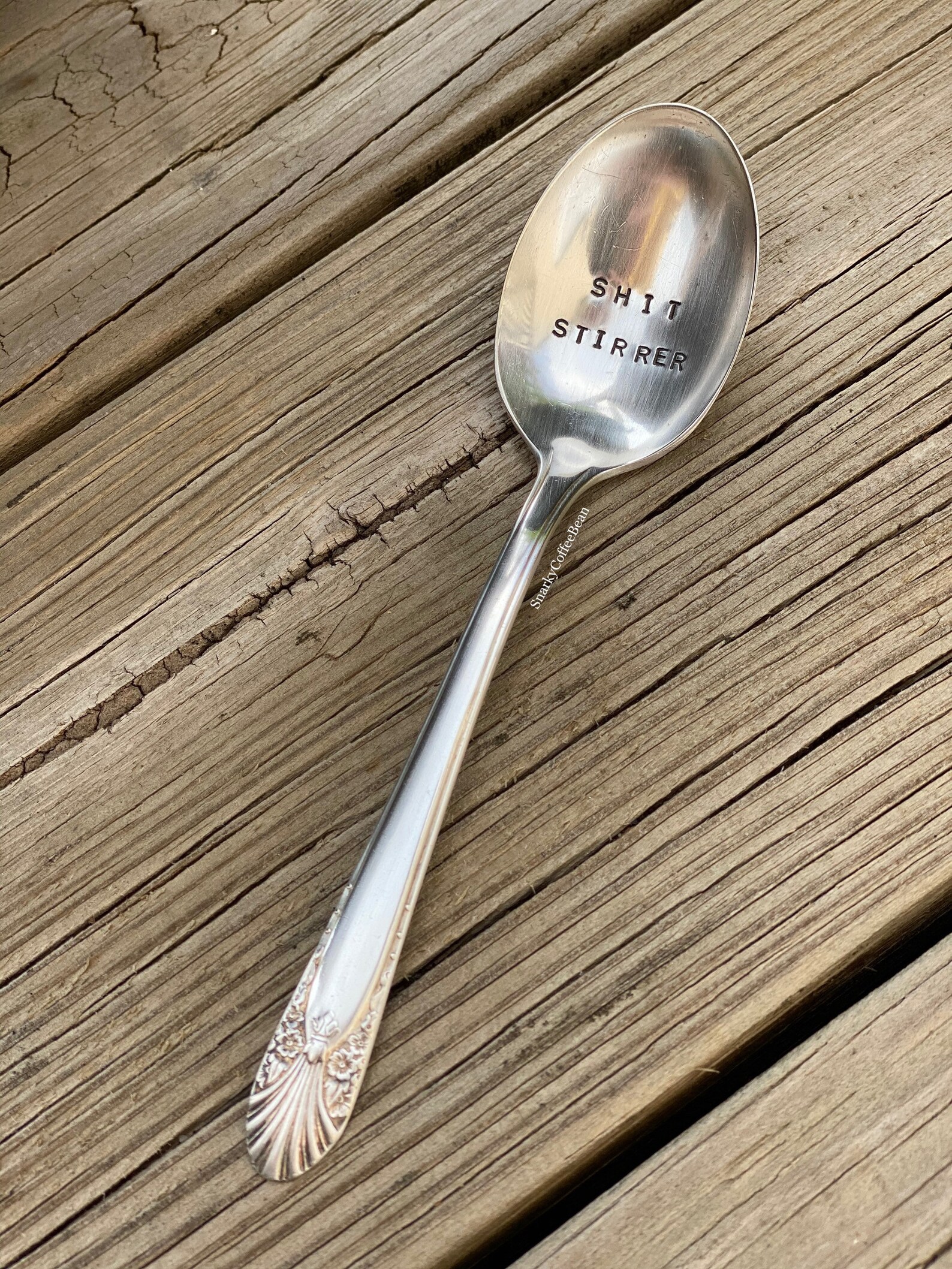 Personalized Spoon | Shit Stirrer | Funny Gift | Vintage Spoon ...