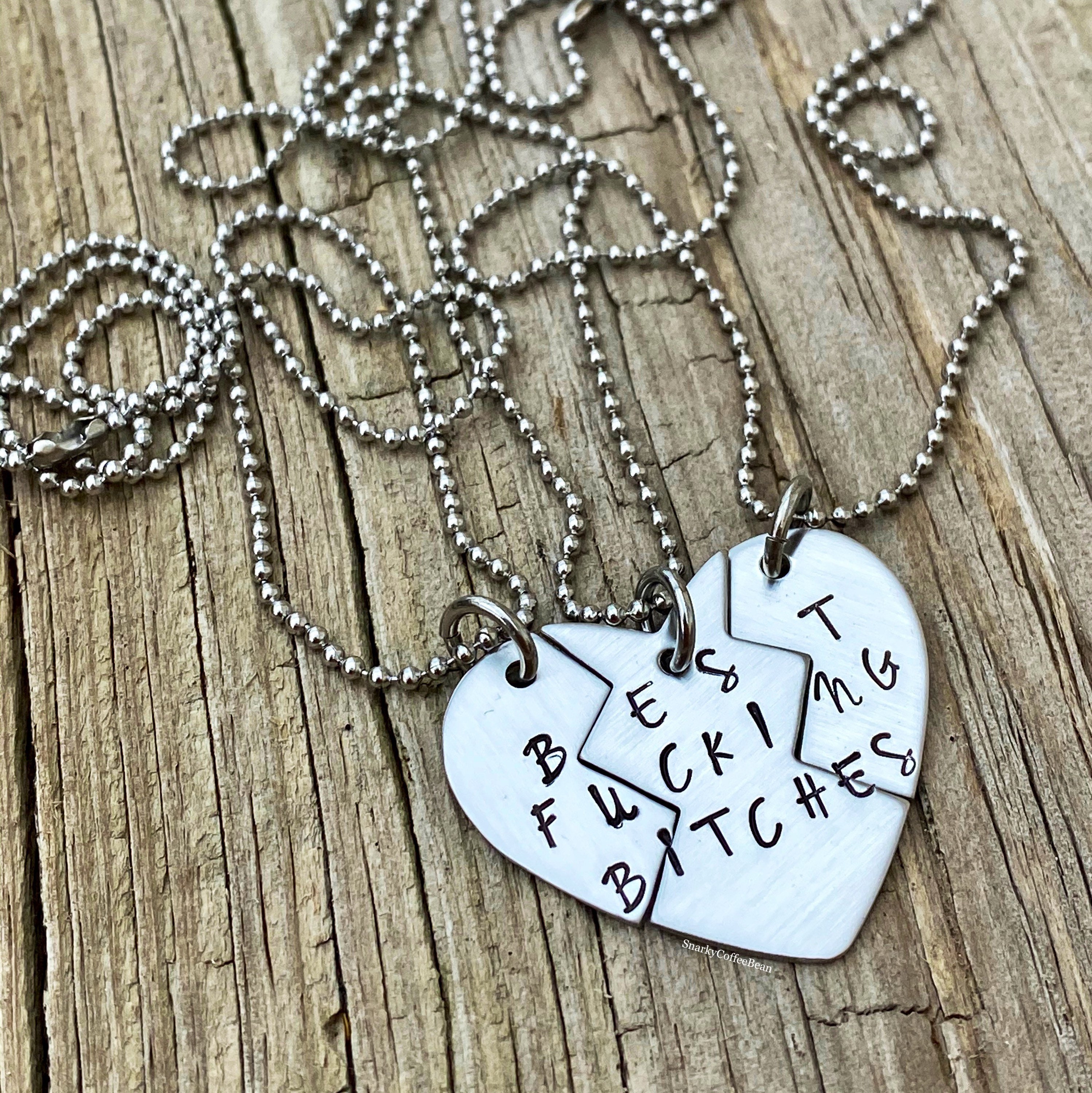 Best Friends Necklace 3 Way Best Friend Necklace Best - Etsy