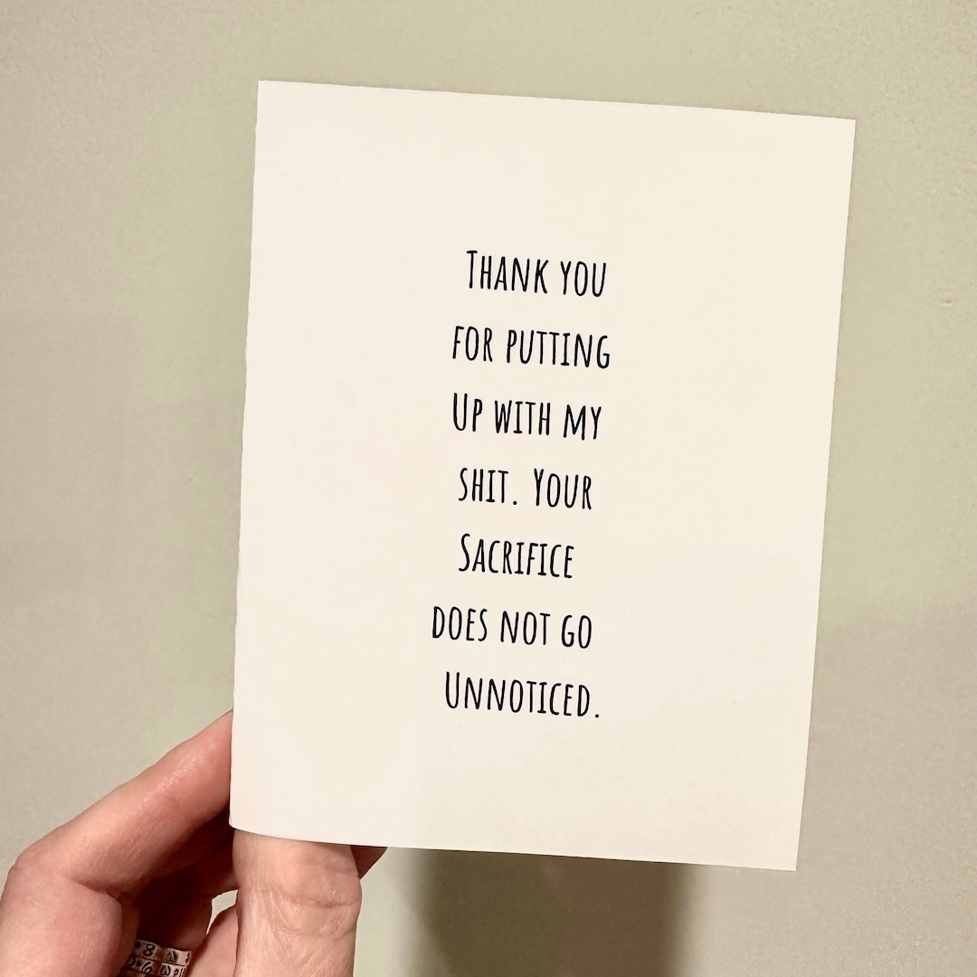 Funny Thank You Card | Sweary Cards | Thank You Card | Blank Card ...