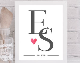 Couples Initials | Etsy UK