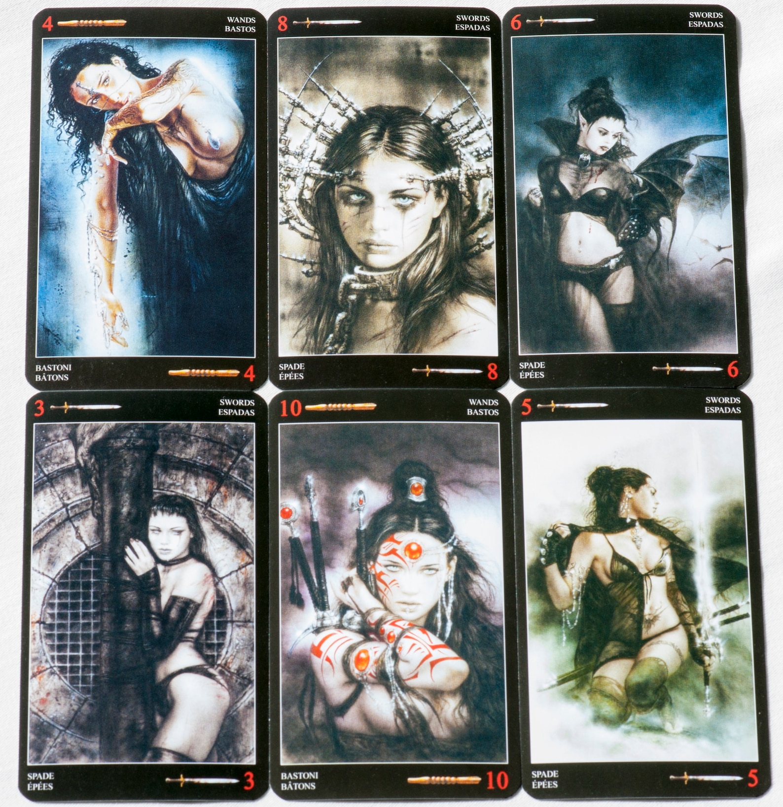 Royo Dark Tarot Deck Sexy Tarot Cards Tarot Card Deck 78 Etsy