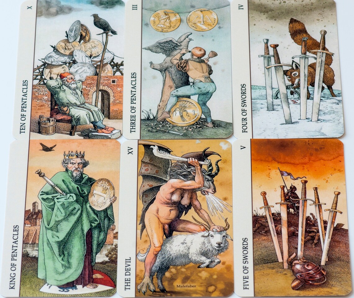 Tarot Deck Durer Erotic Tarot Deck Tarot Cards Deck 78 Etsy Finland