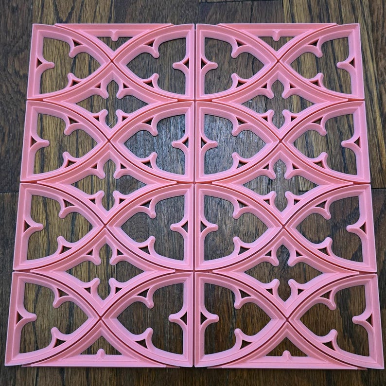 Gothic Tracery Tile Wall Art - Etsy