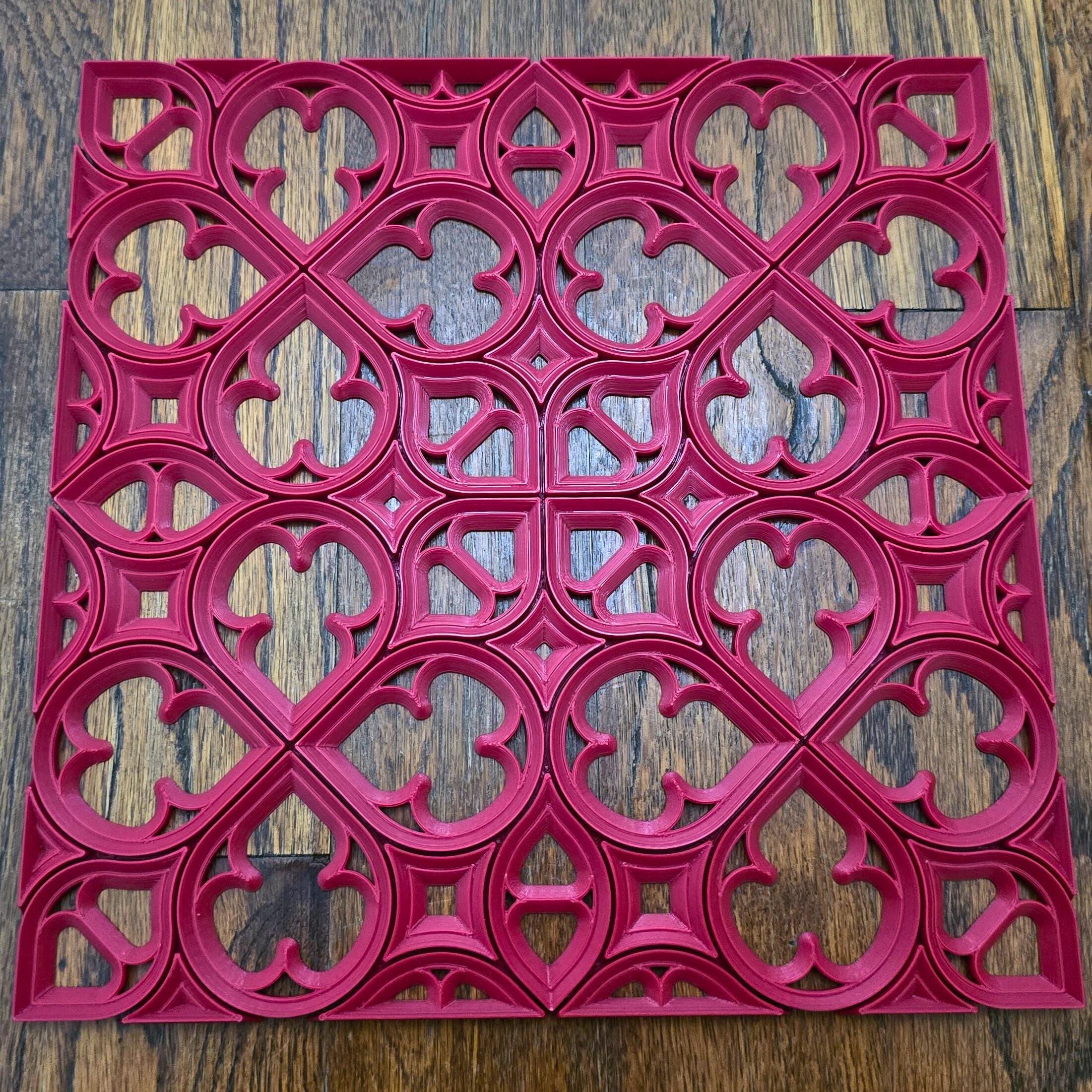 Gothic Tracery Tile Wall Art - Etsy