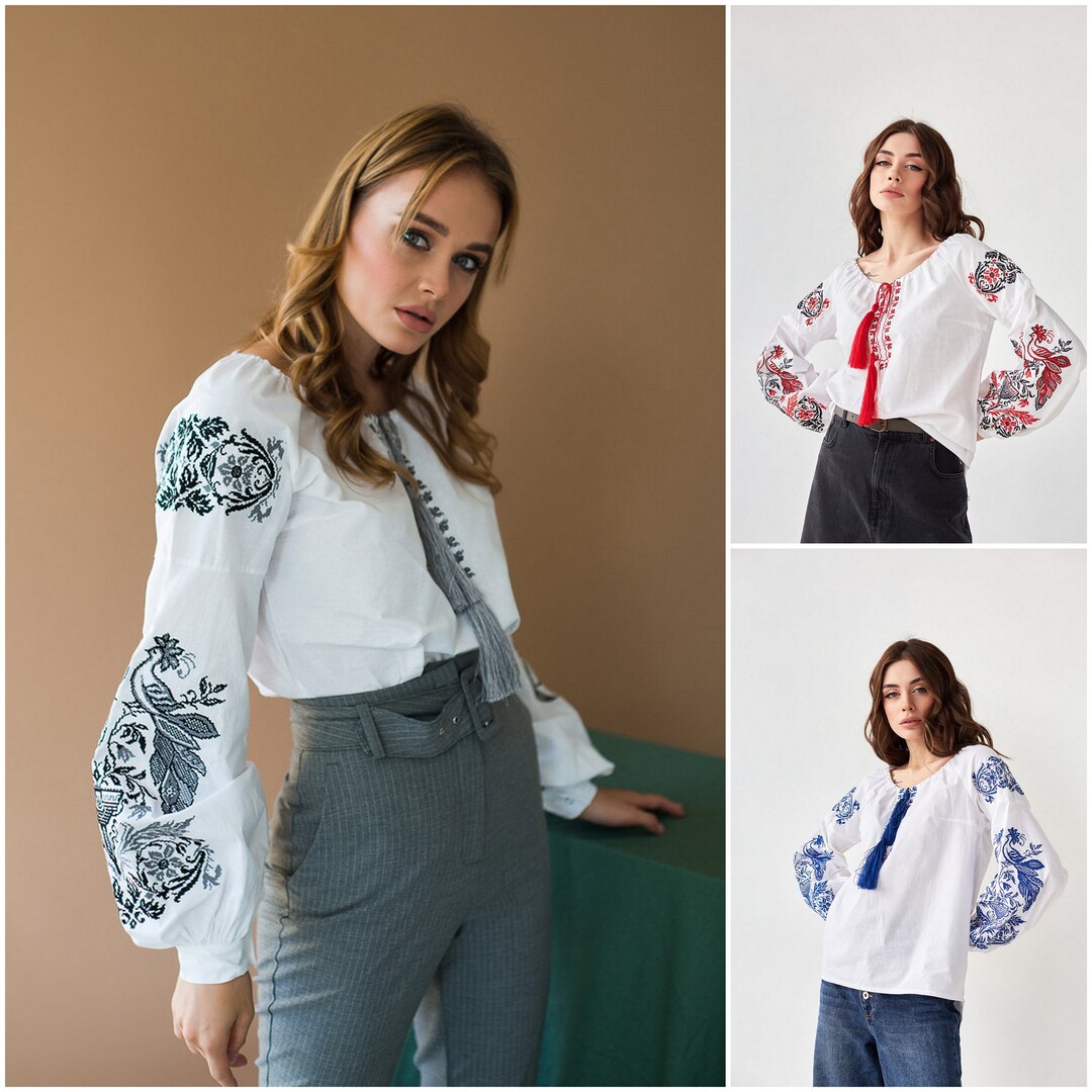 Embroidery Shirt - Fire Bird - Etsy