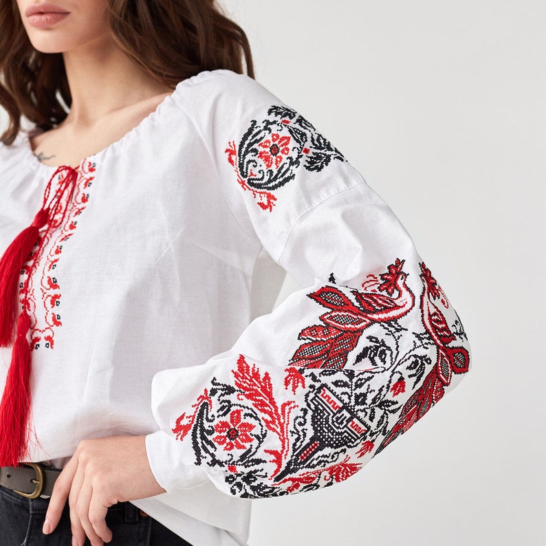 Embroidery Shirt - Fire Bird - Etsy