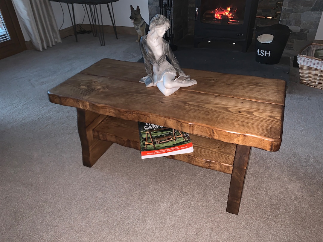 Coffee Table Lounge Table Waney Edge Live Edge Wavey Edge - Etsy