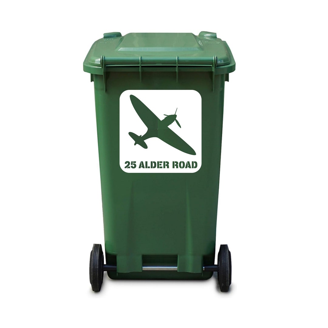 Aviation BBMF Wheelie Bin Stickers Spitfire Personalised - Etsy UK