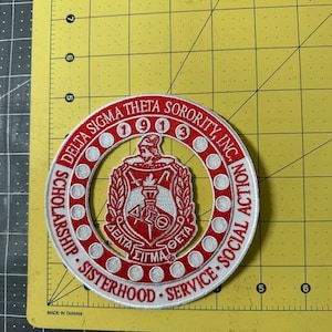 Delta Sigma Theta Sorority Circular Shield 11" Patch - Etsy