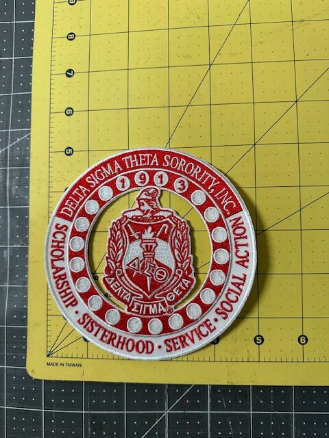 Delta Sigma Theta Sorority Circular Shield 11" Patch - Etsy