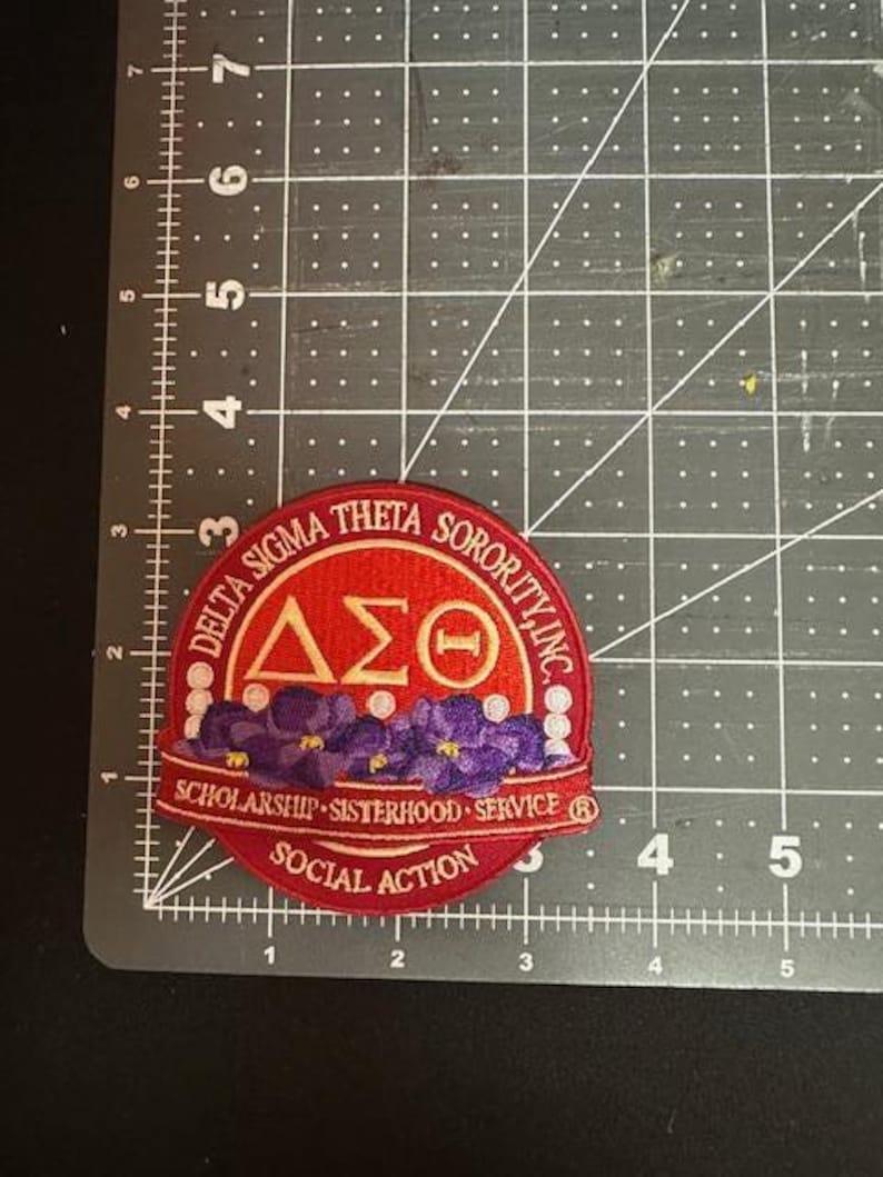 Delta Sigma Theta Sorority Circular 5 Inch Patch - Etsy
