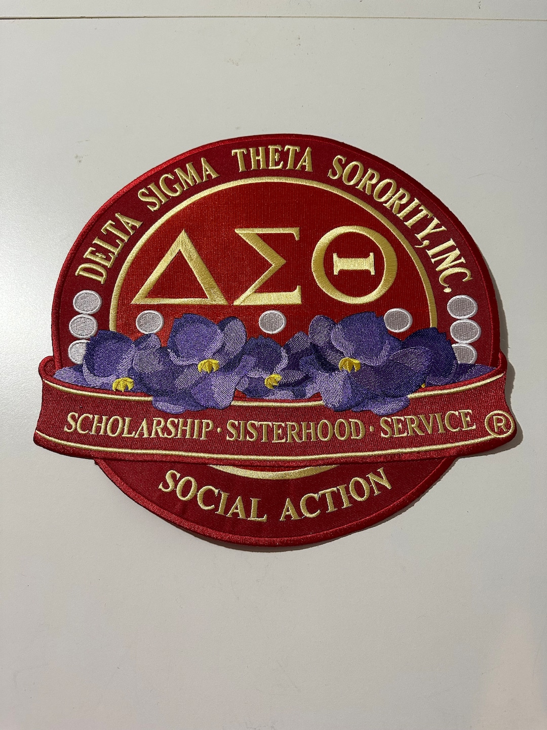 Delta Sigma Theta Sorority Circular 5 Inch Patch - Etsy