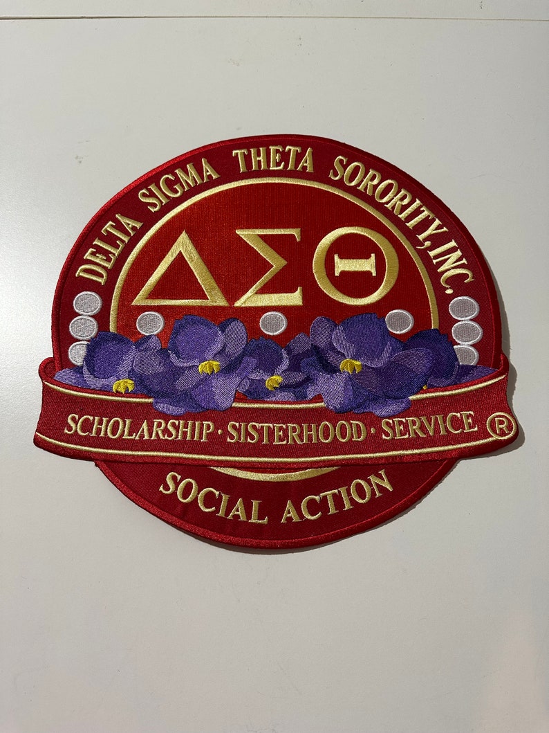 Delta Sigma Theta Sorority Circular 5 Inch Patch - Etsy