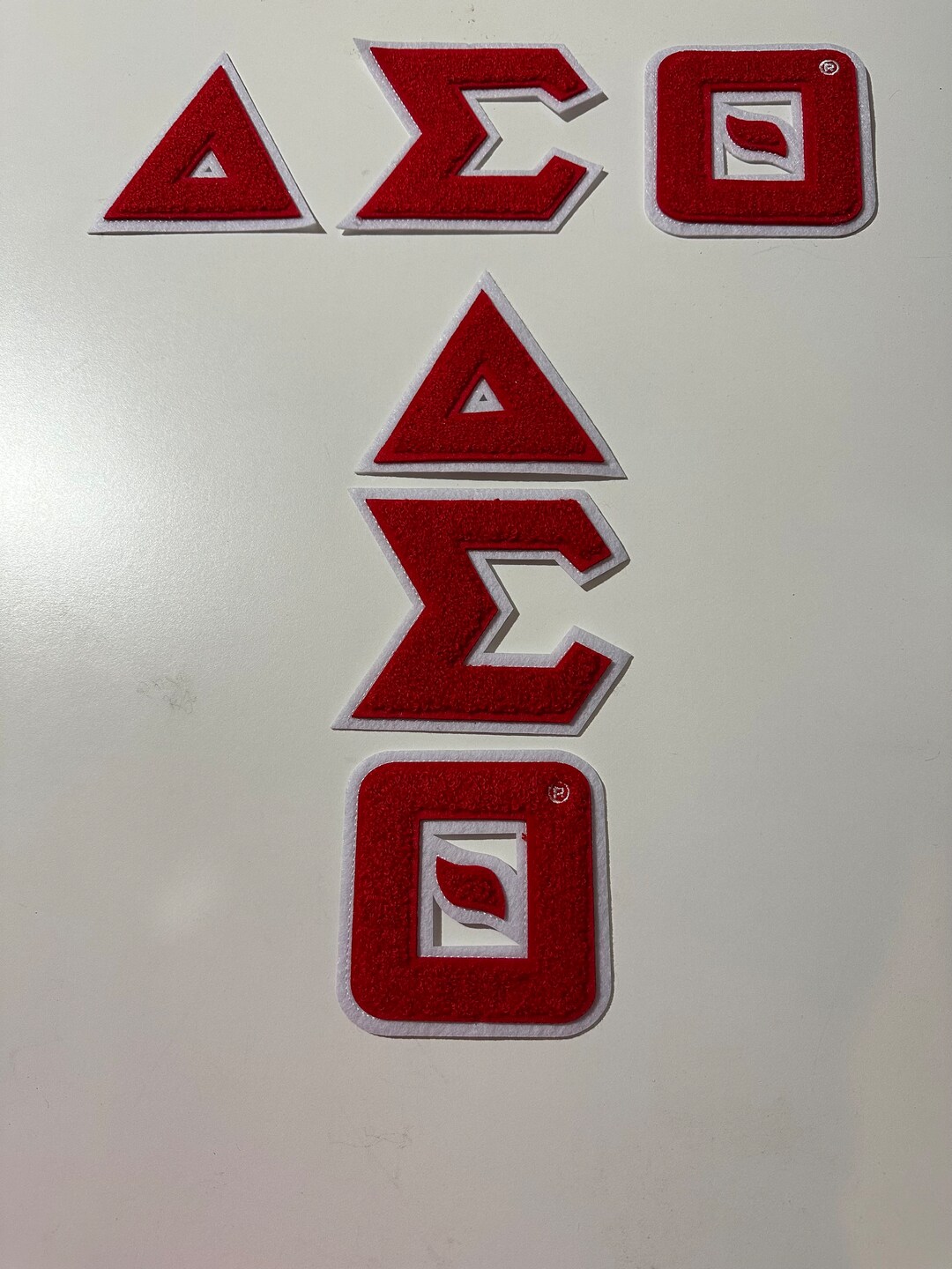 Chenille Delta Greek Letters 4"x4.5" Low Pile - Etsy
