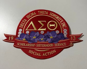 Delta Sigma Theta Sorority Circular Shield 11 Patch - Etsy