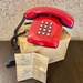 New Vintage Red Phone Push-button Telephone Soviet Phone - Etsy