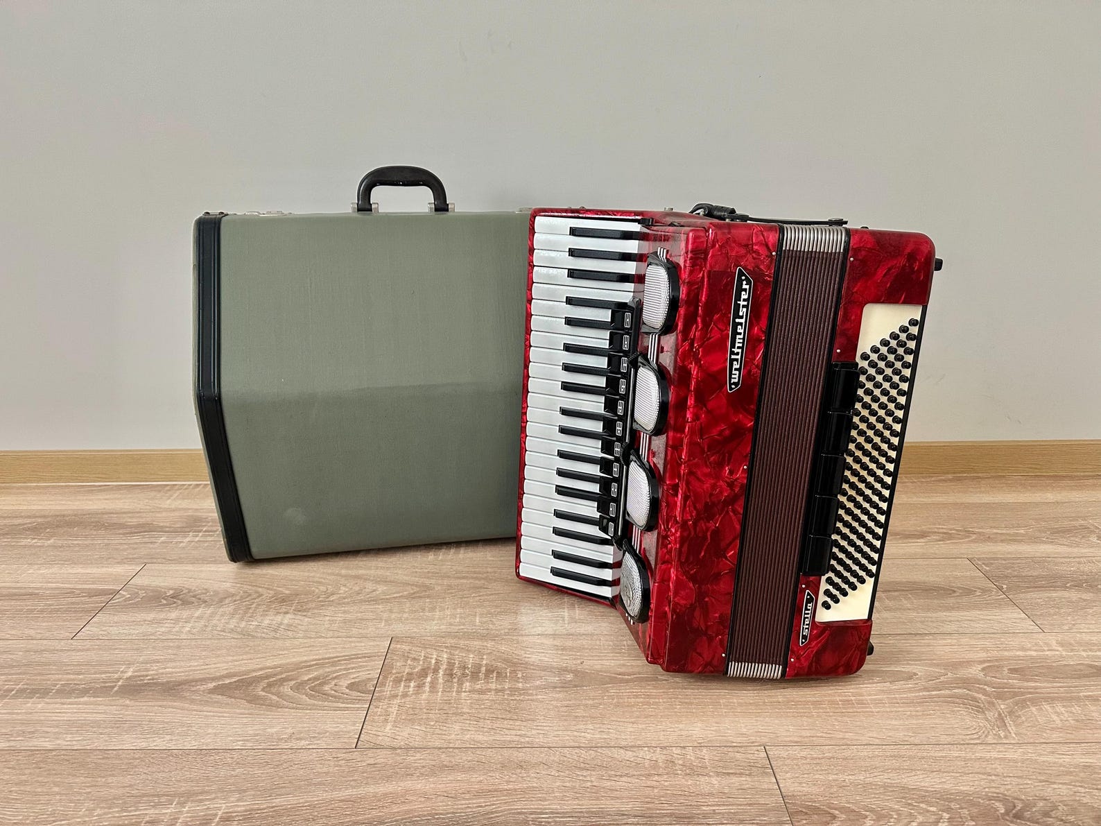 Rare Weltmeister Accordion, 4/4 Accordion, 120 Bass, 41 Key, 4 Voice ...