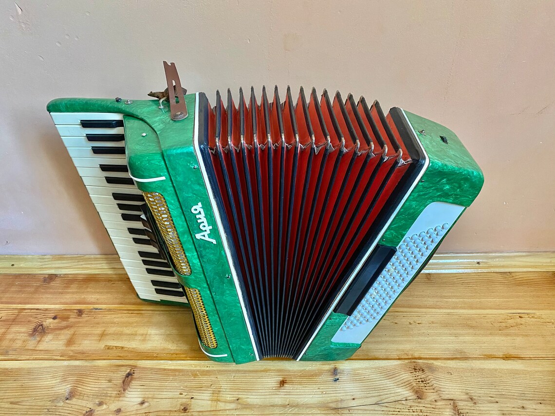 Big Working Vintage Piano Accordion 96 Bass 3 Voice 3 - Etsy