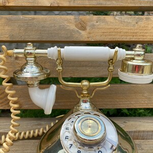 Vintage Gold Phone 1985s, Phone With Watch , Ufa Phone, Retro Phone ...
