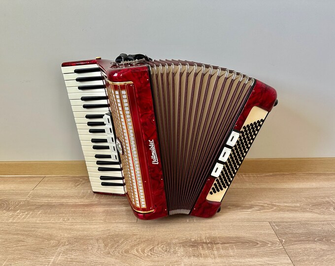 Rare Weltmeister Accordion, 7/8 Accordion, 96 Bass, 37 Key, 3 Voice, 5 ...