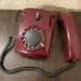 Vintage Burgundy Phone 88sold Rotary Phonesoviet - Etsy