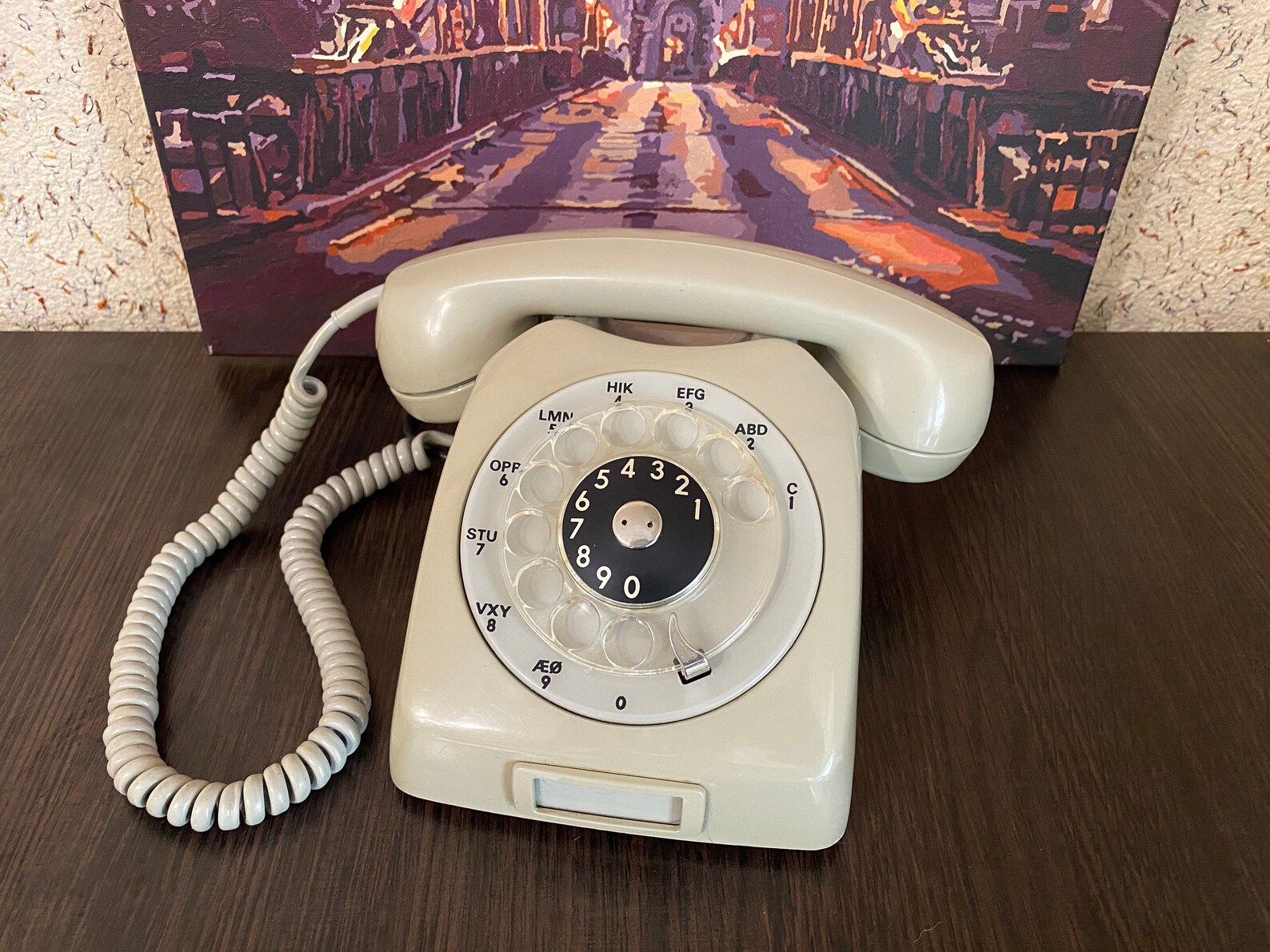 Vintage Light Gray Rotary Telephone KIRK F68 Denmark 70s - Etsy