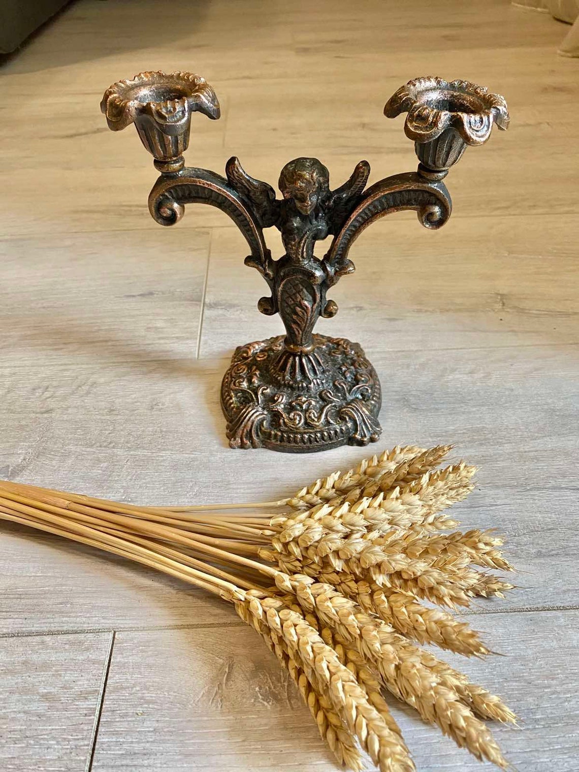 Rare Vintage Soviet Metal Candlestick for Two Candle,ussr Candle Holder ...