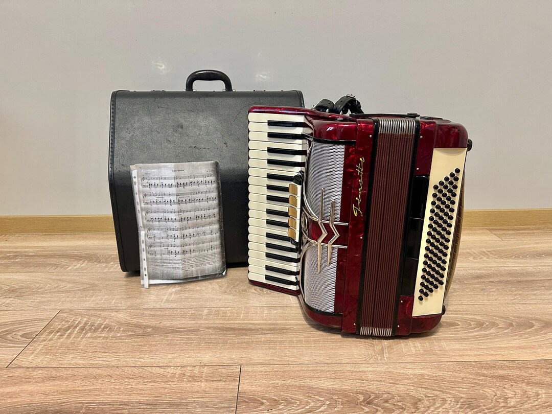 Rare Germany Accordion Firotti, 3/4 Accordion, 80 Bass, 34 Keys, 3 ...