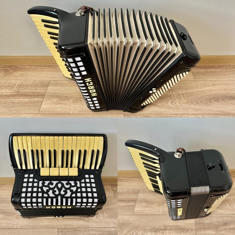 Rare Germany Accordion Horch, Antique Accordion 1950s, 3/4 Accordion ...