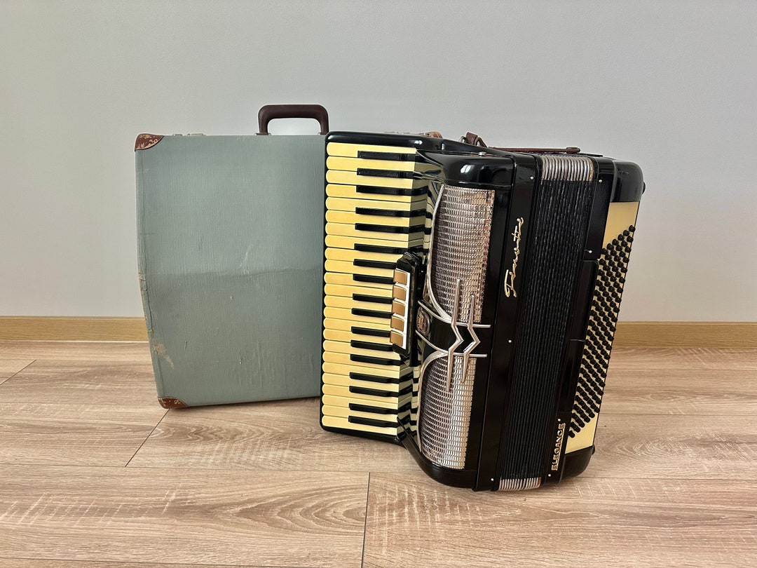 Rare Germany Accordion Firotti, 4/4 Accordion, 120 Bass, 41 Keys, 3 ...