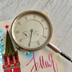 Vintage Soviet Measuring Device / Dial Indicator Tool / Antique USSR ...