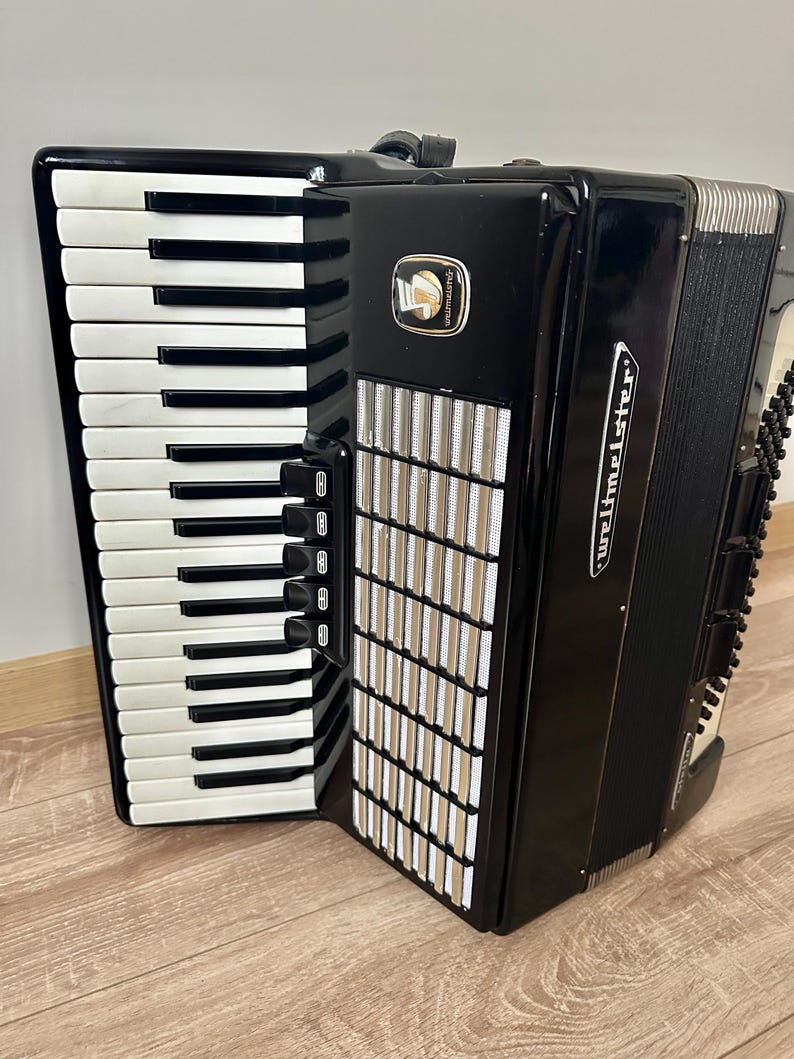 Rare Weltmeister Accordion, 7/8 Accordion, Stella, 96 Bass, 37 Key, 3 ...