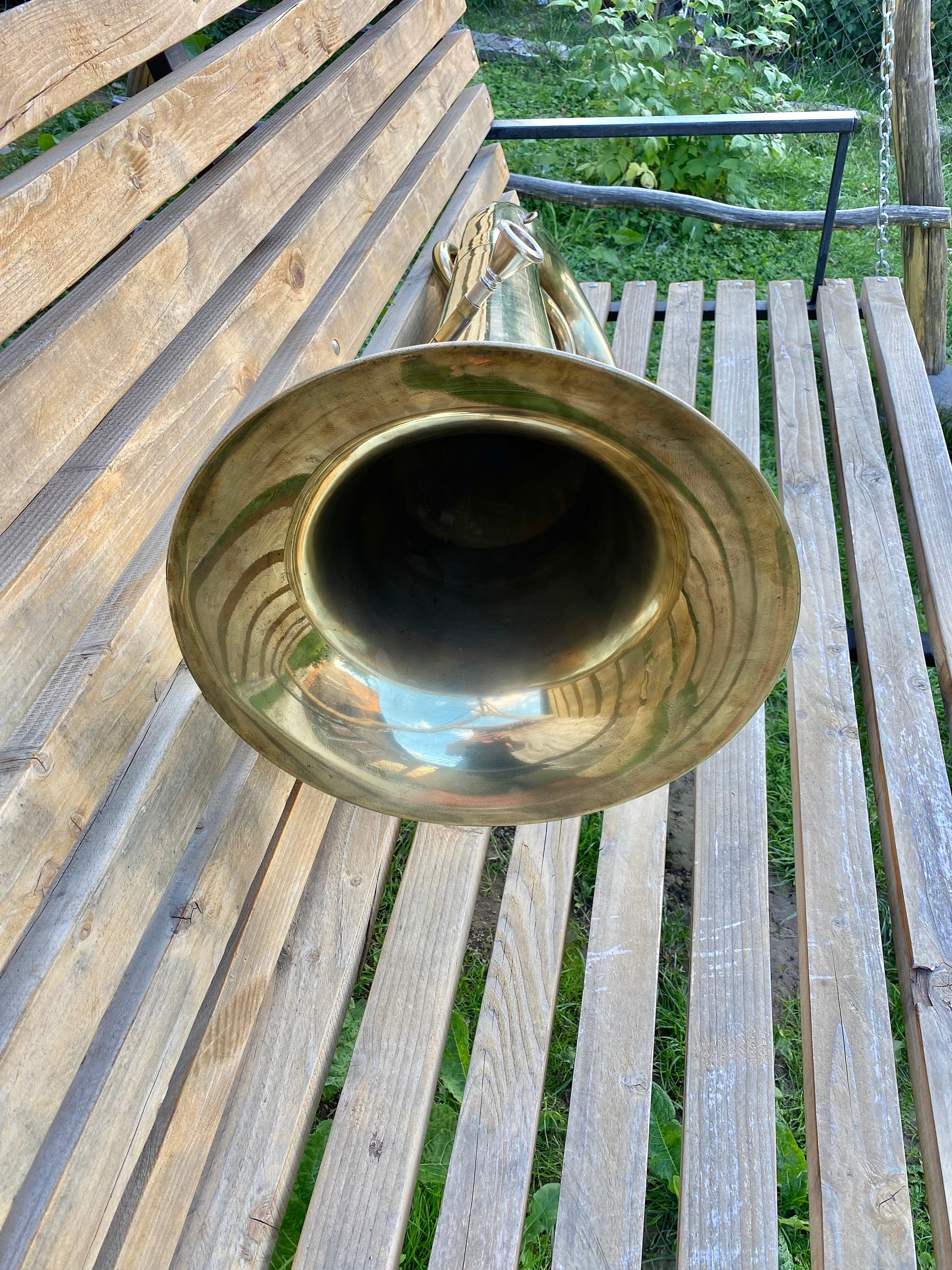 Big Musical Trumpet, Musical Instrument Tuba, 36 Inches, Made From ...