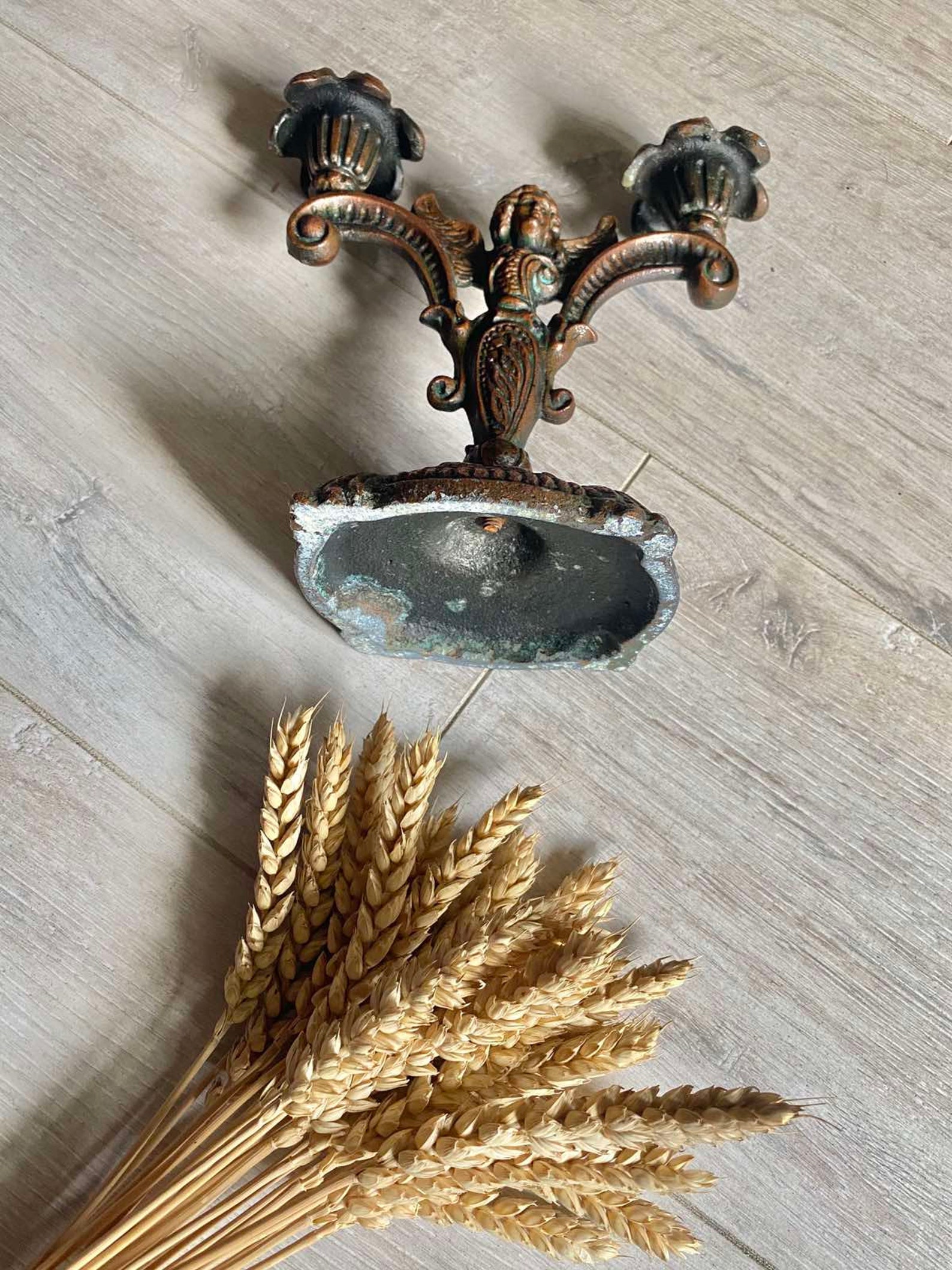 Rare Vintage Soviet Metal Candlestick for Two Candle,ussr Candle Holder ...