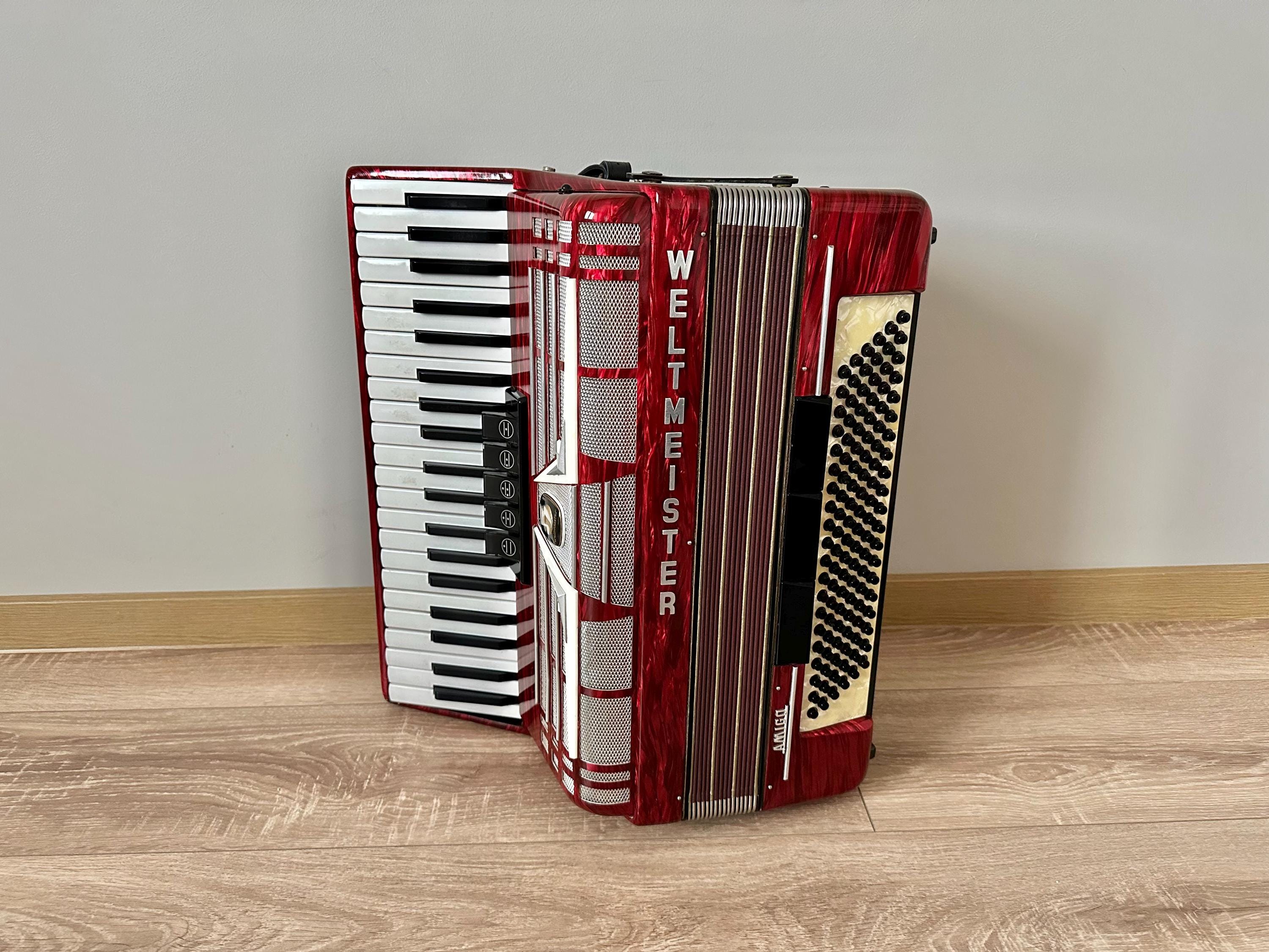 Weltmeister Amigo Accordion, 120 Bass, 3 Voice, 5+3 Registers, Germany ...