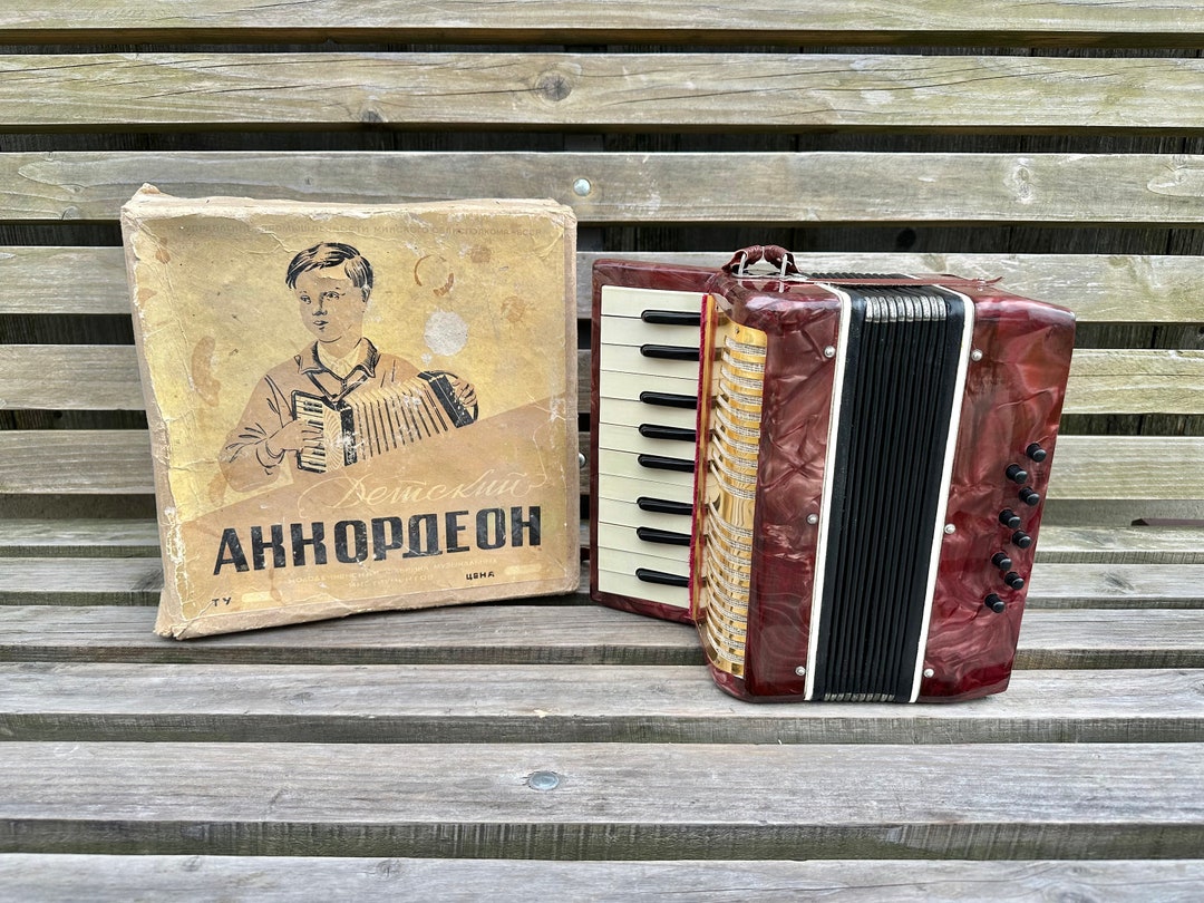 Rare Mini Childrens Accordion Belorus, 8 Bass, 1 Voice, Small Accordion ...