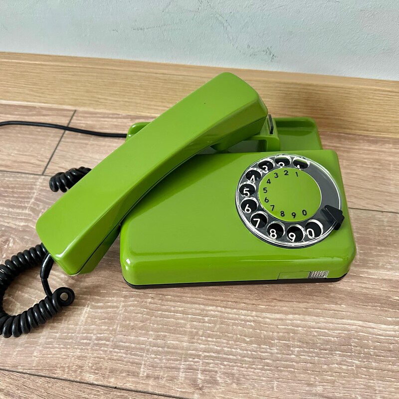 Green Rotary Phone - Etsy
