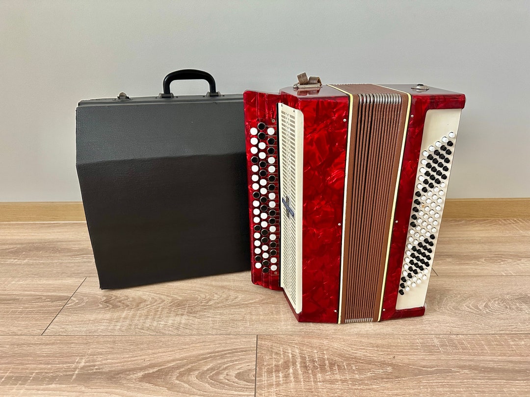 Rare Like New Working Russian Accordion, 100 Bass, Bayan, Button ...