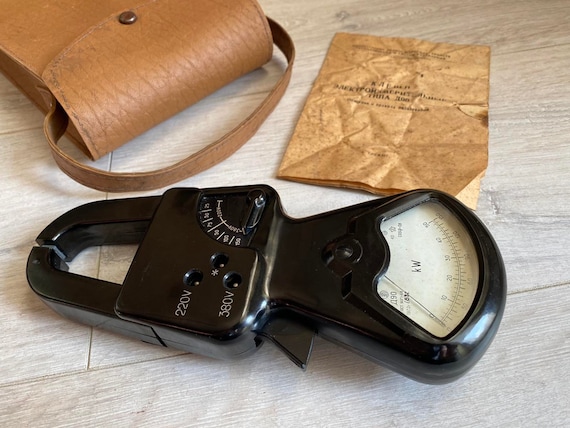 Rare Vintage Soviet Voltage Meter Current Clamp Electric | Etsy