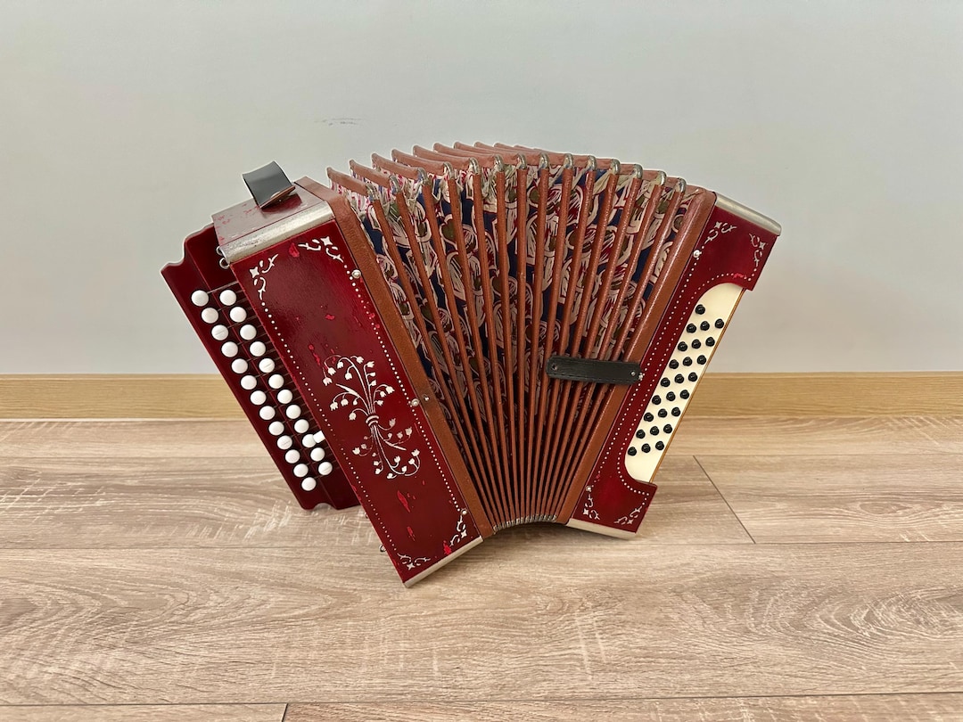 Rare Antique Wooden Garmoshka 1940s, Master Garmoshka, Handmade ...