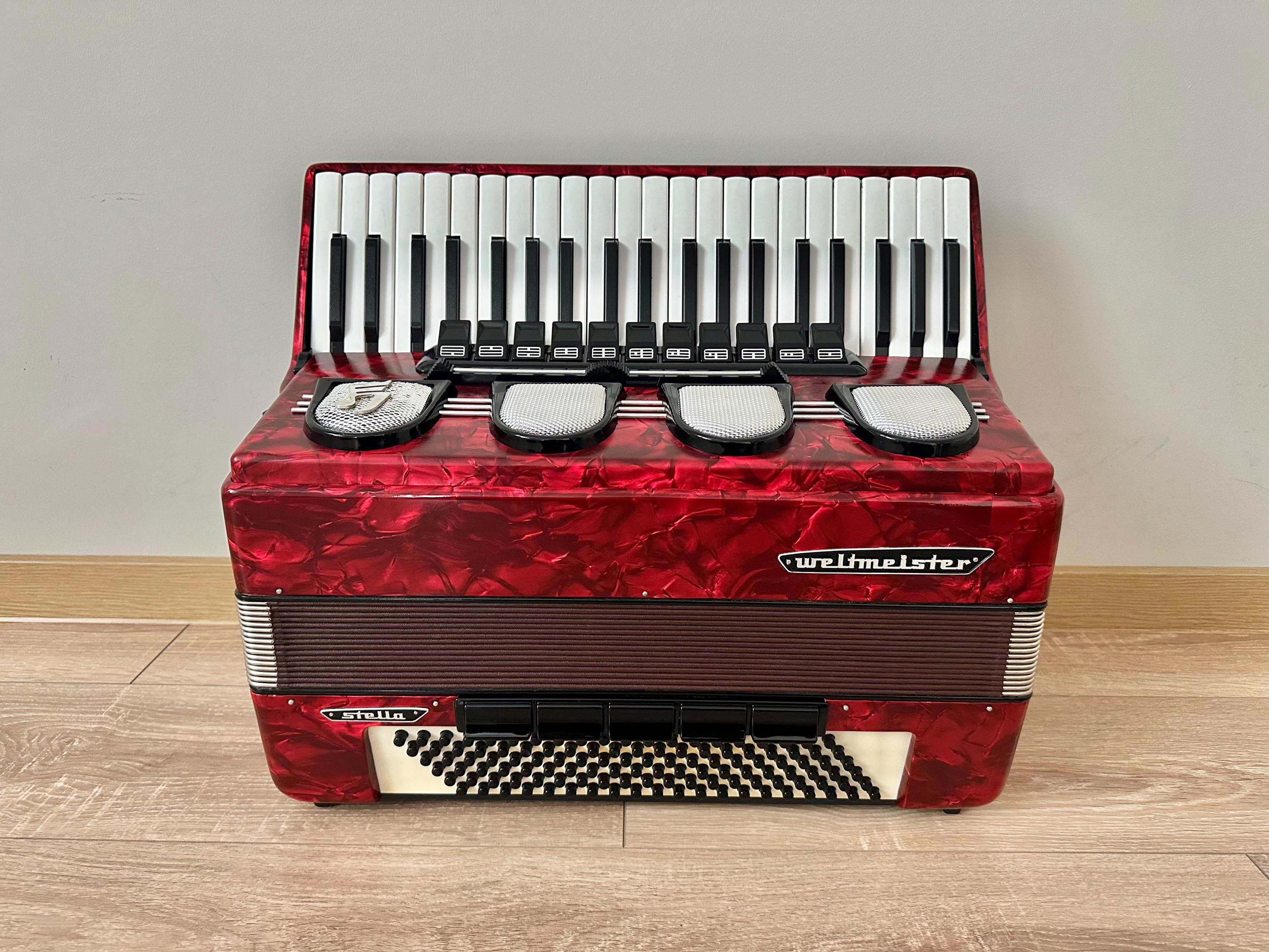 Rare Weltmeister Accordion, 4/4 Accordion, 120 Bass, 41 Key, 4 Voice ...