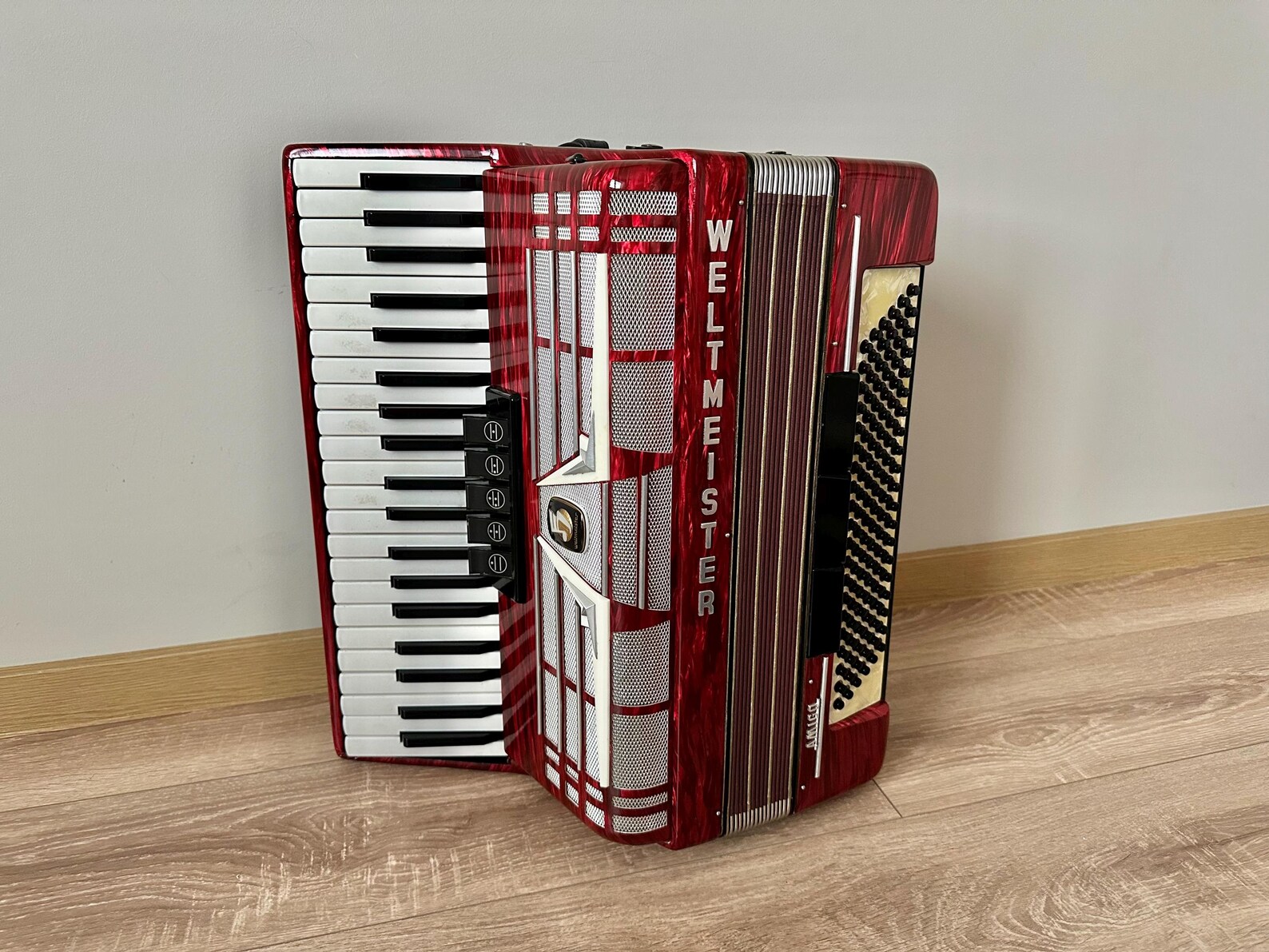 Weltmeister Amigo Accordion, 120 Bass, 3 Voice, 5+3 Registers, Germany ...