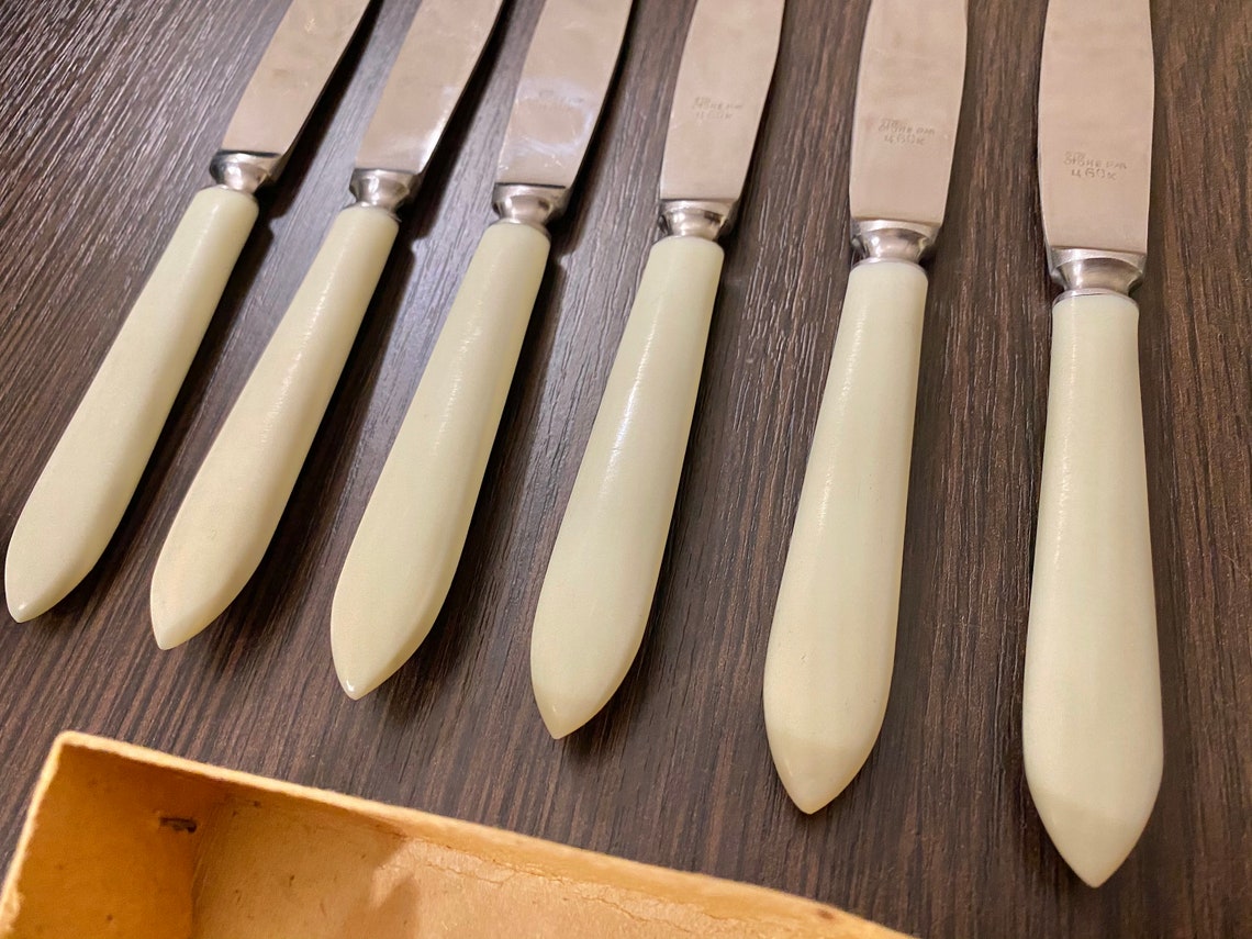 New Antique Cutlery Set Faux bone Bakelite Cutlery Flatware | Etsy
