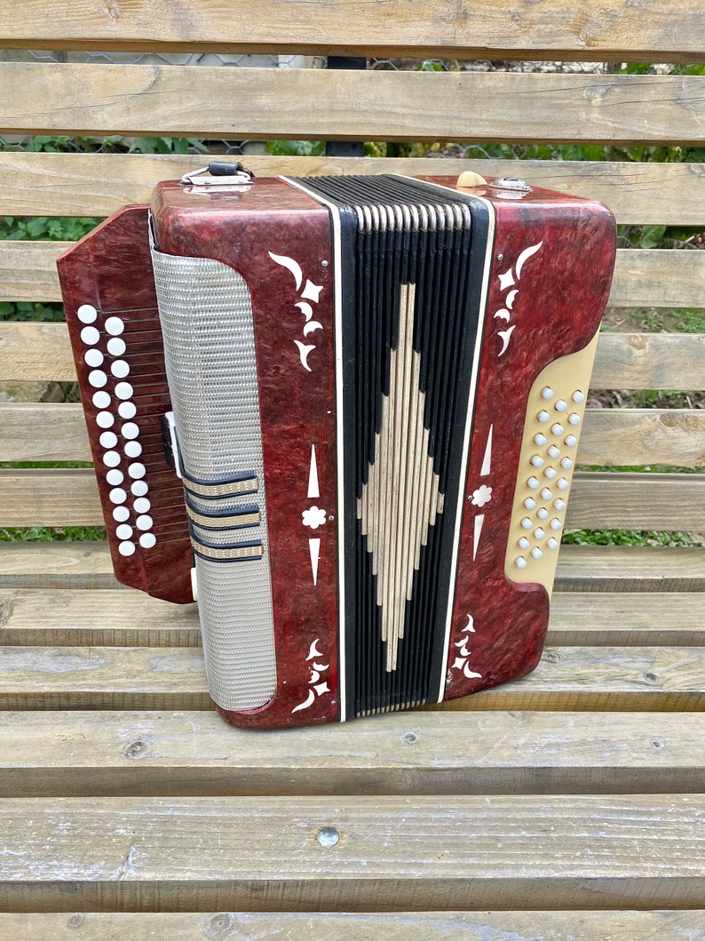 Vintage Folk Garmoska Ukrainian Garmoska 3 Voice Russian - Etsy
